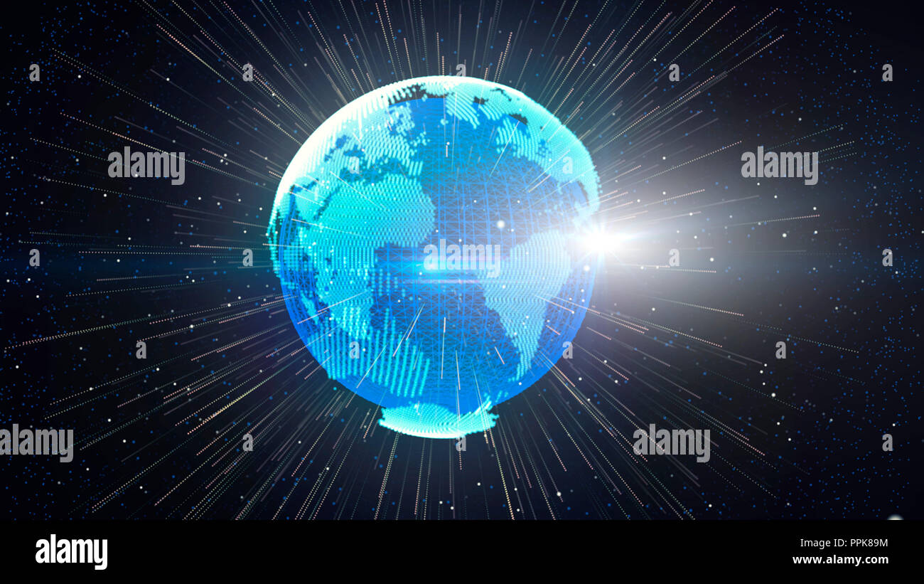 Planet earth connections hi-res stock photography and images - Alamy