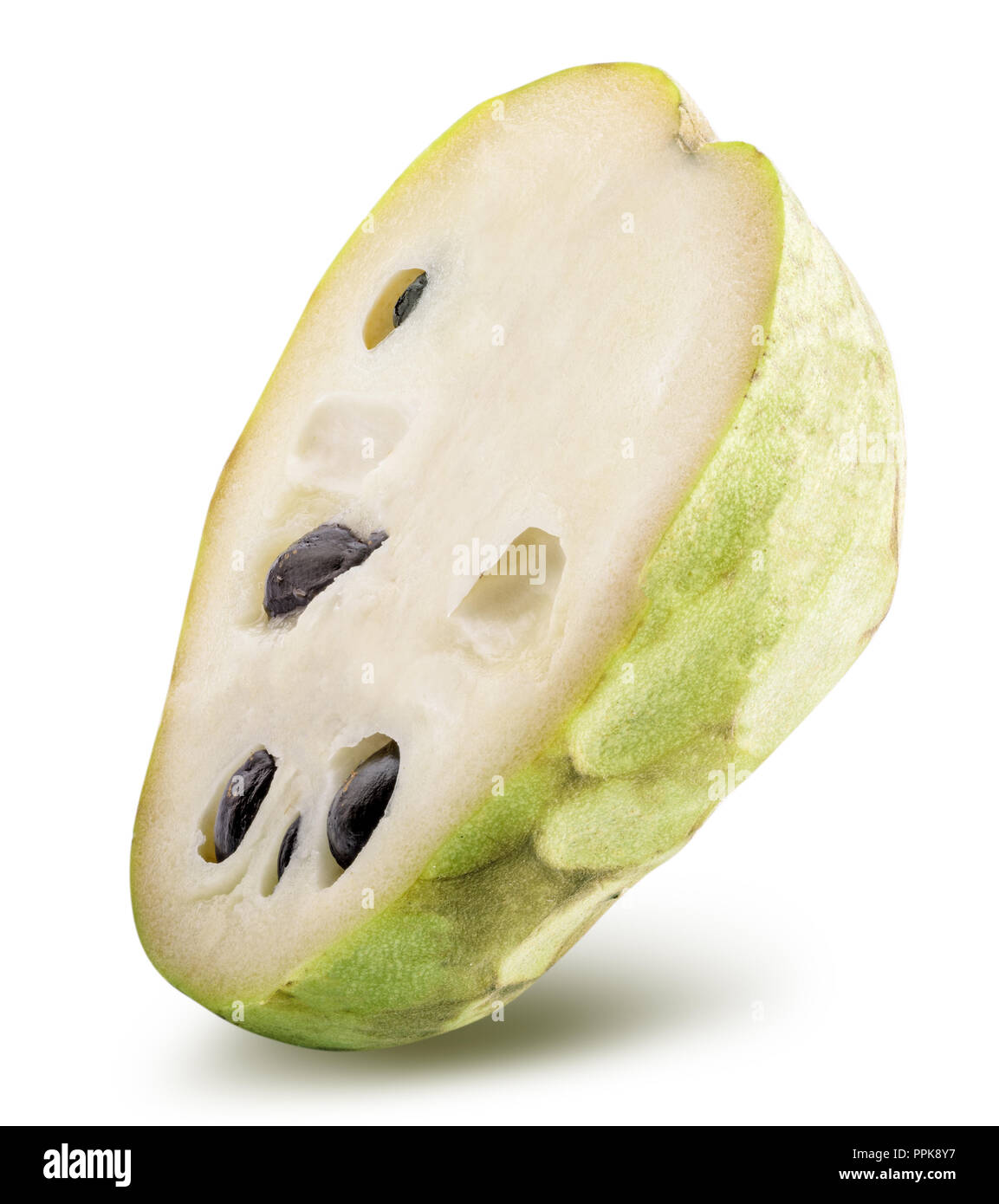Cherimoya isolated on white background Stock Photo - Alamy