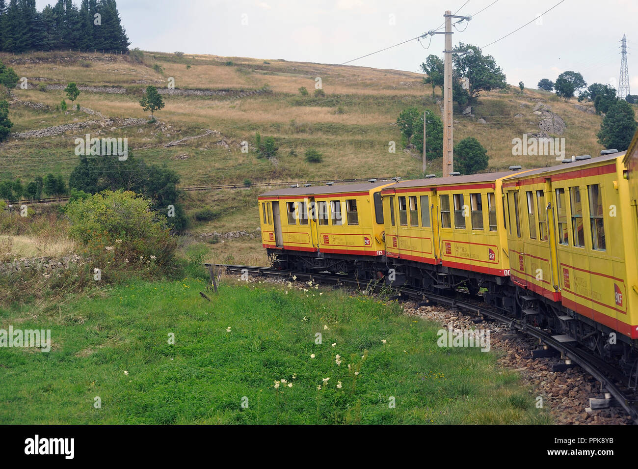 Little yellow train french pyrenees hi-res stock photography and images ...