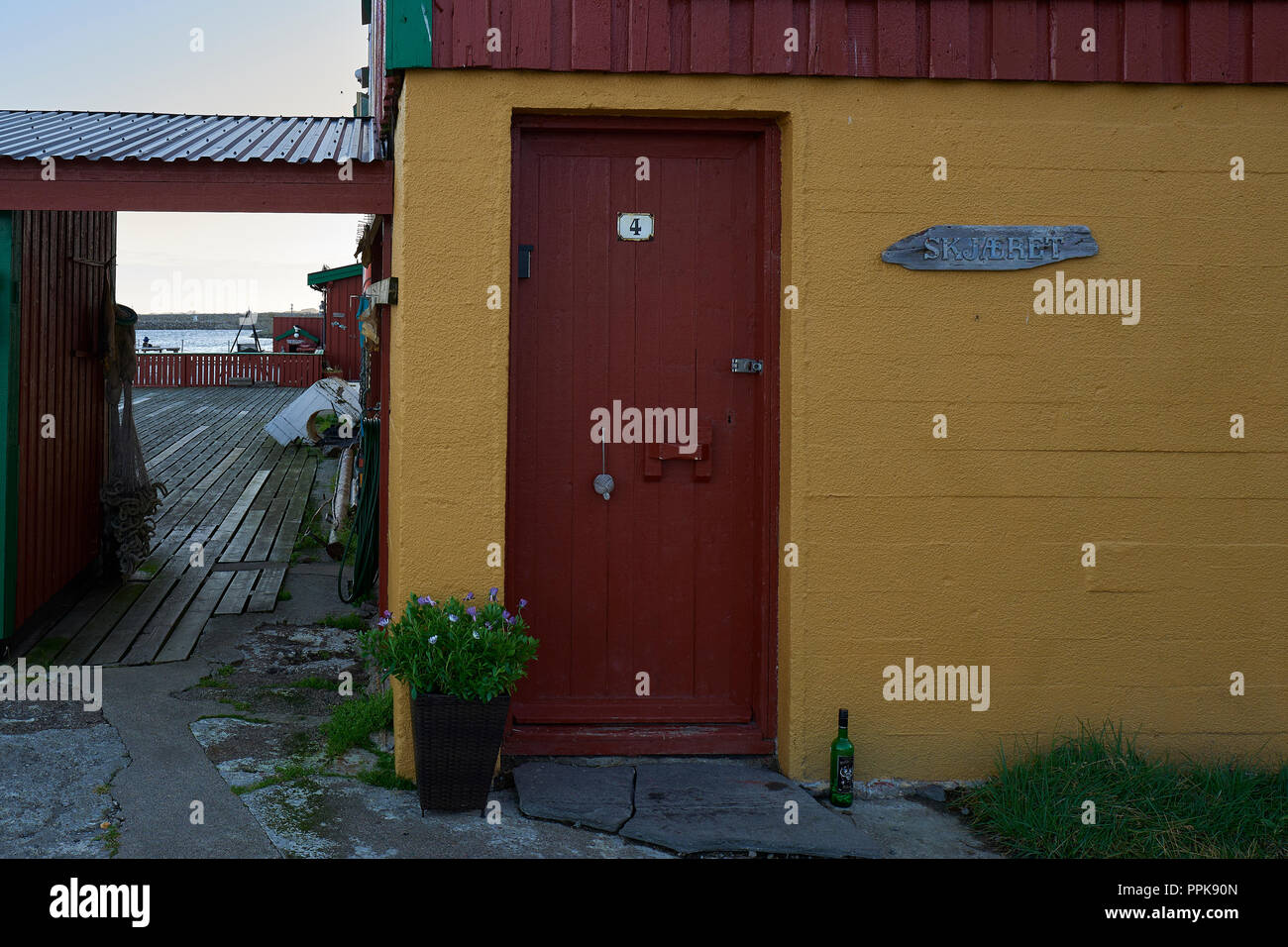 Restored Fishermen's Shacks (Rorbuer or Rorbu), Painted In The ...
