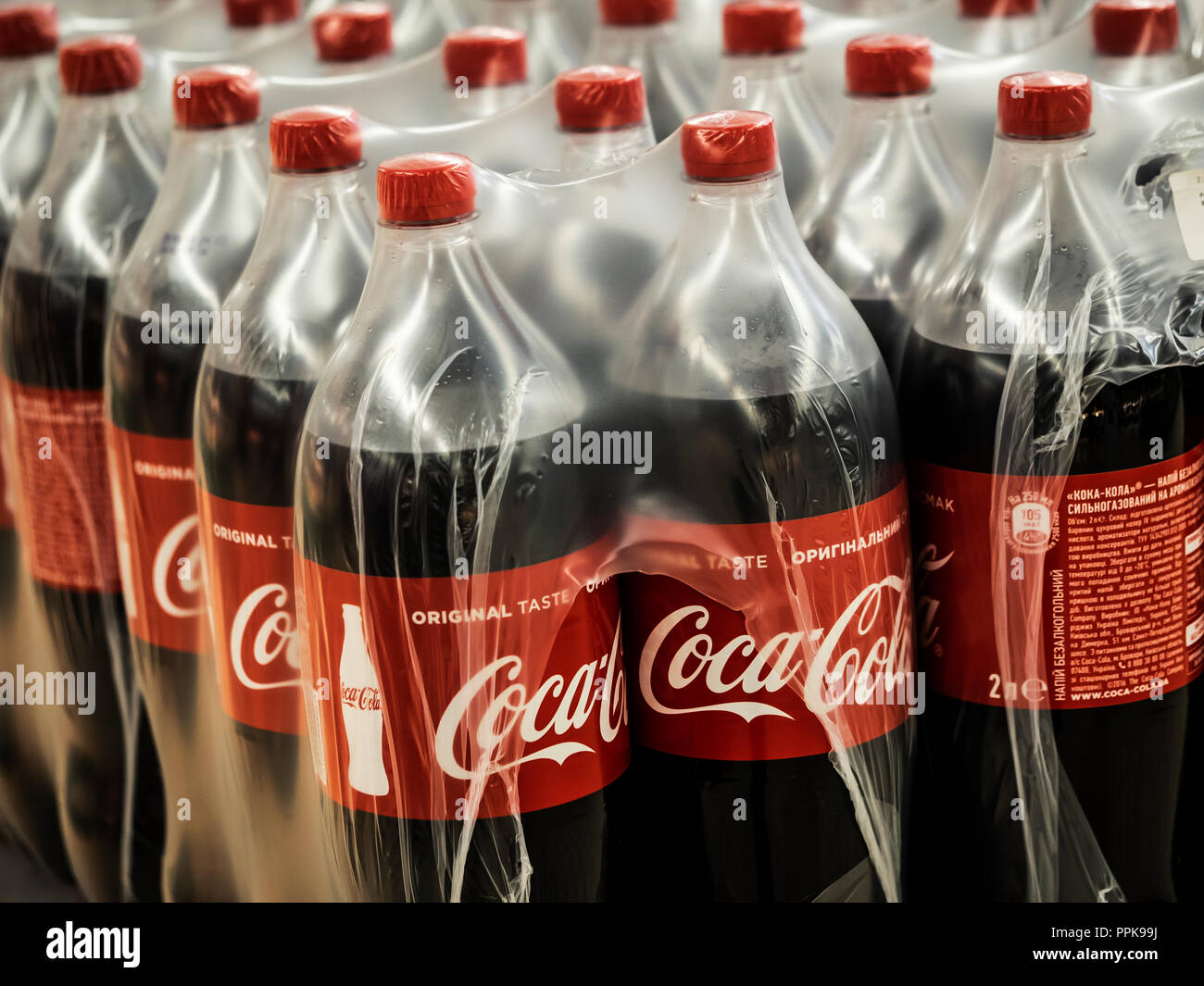 Coca-Cola on store shelf Stock Photo - Alamy