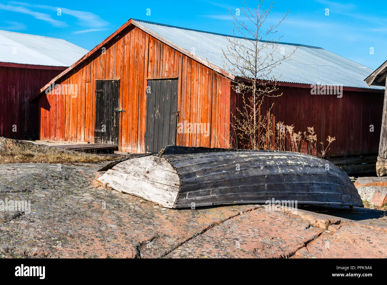 Vintage wood boats hi-res stock photography and images - Alamy