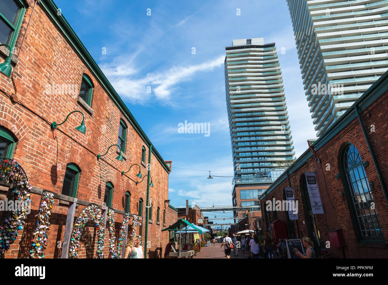 TORONTO, CANADA - SEPTEMBER 18, 2018: Distillery District (former ...