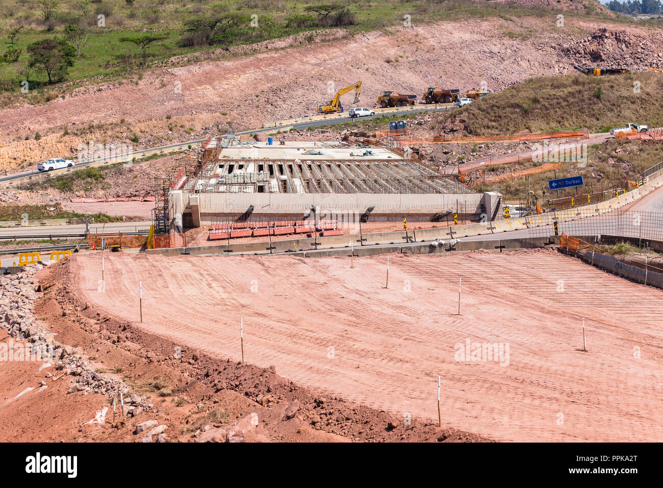 New road highway inter section vehicle bridge expansion industrial ...