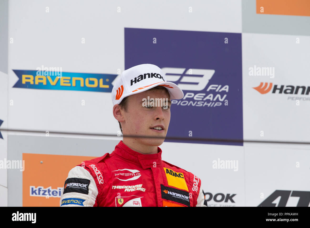 Misano Adriatico, Italy - August 25, 2018: A Dallara F317 – Mercedes ...