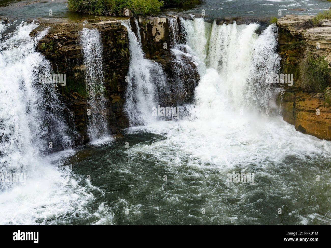 Lundbreck Falls on the Crowsnest River, , Alberta Provincial Recreation ...