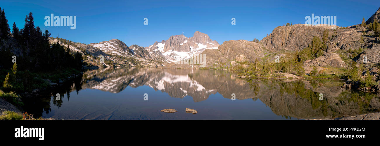 Sunrise over Garnet Lake with Banner Peak in the background; Ansel ...