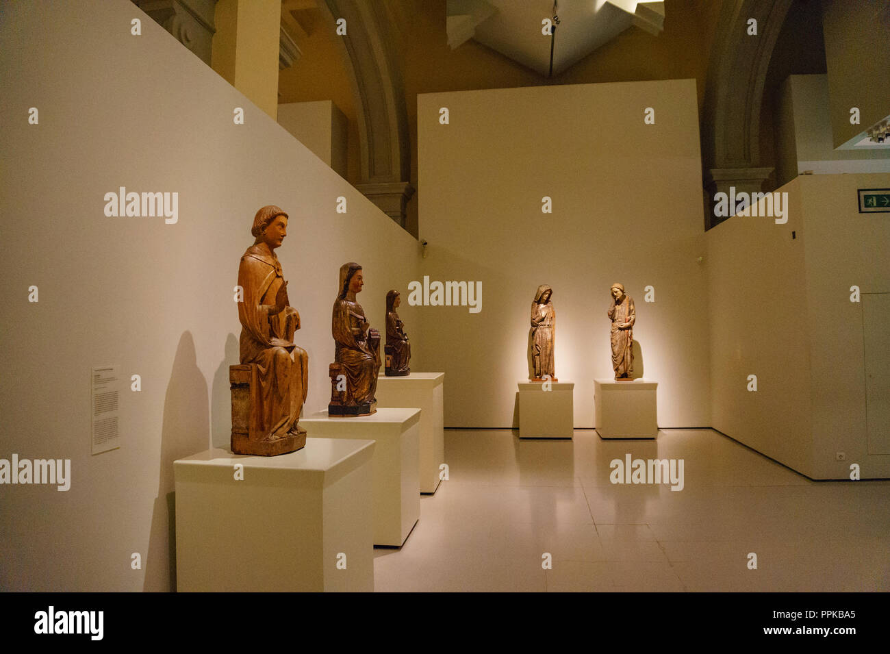 Interior of the Museu Nacional d'Art de Catalunya or National Art ...