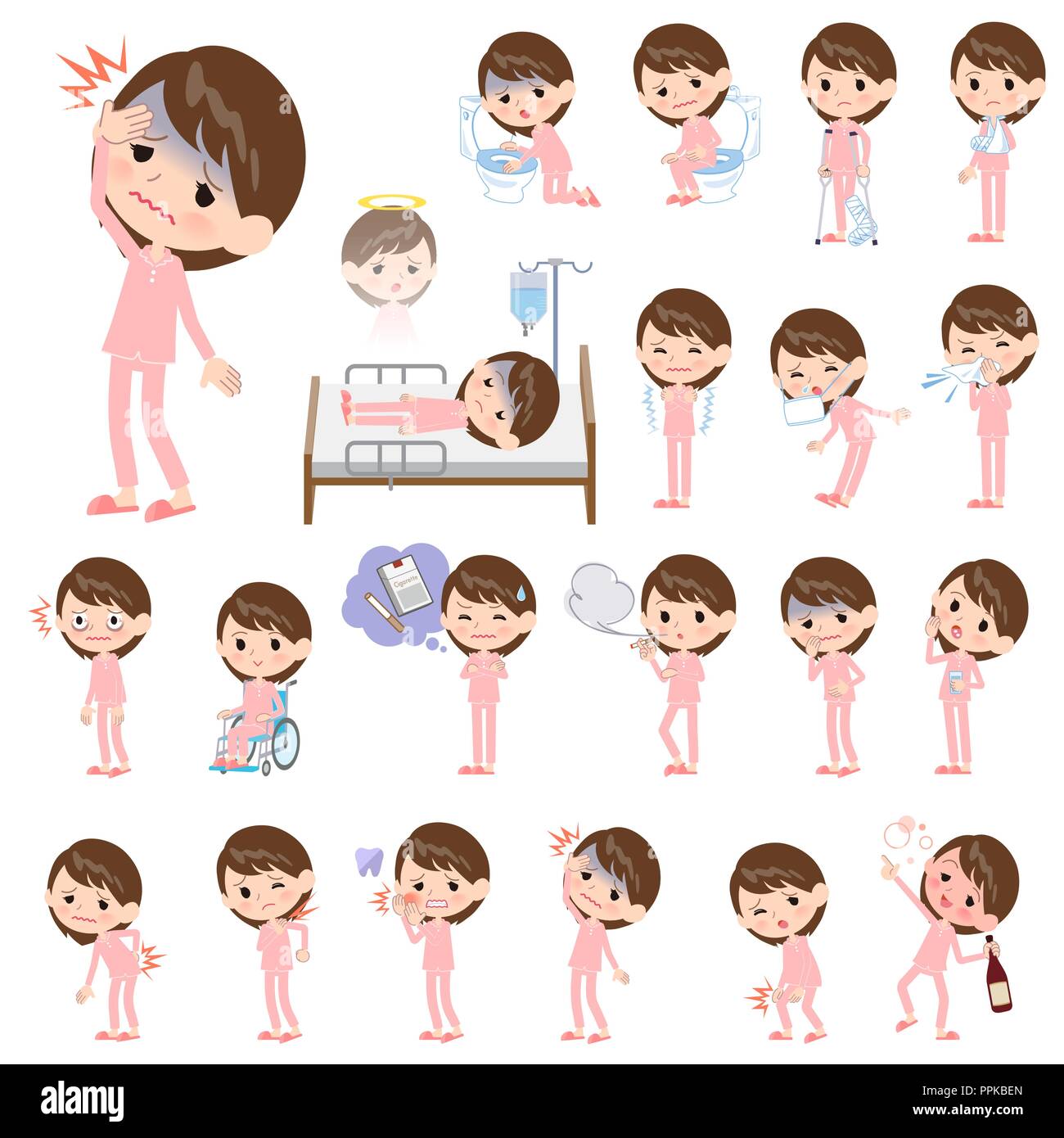 Deformed neck Stock Vector Images - Alamy