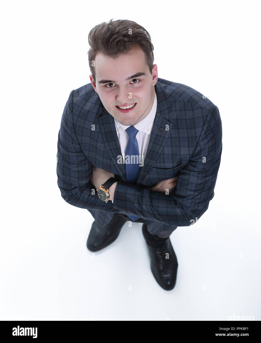 business concept.view from the top of a respectable businessman Stock ...