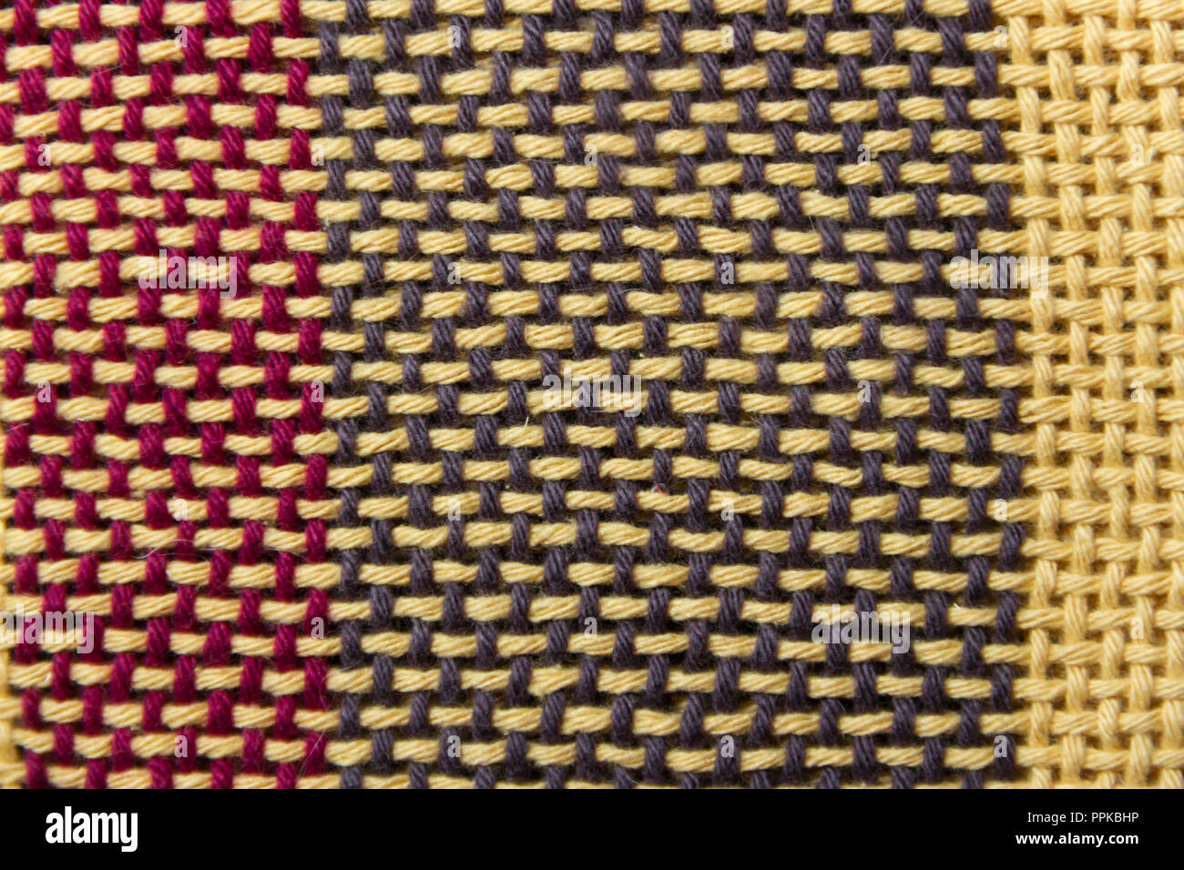 texture of multi-colored loom woven fabrics Stock Photo - Alamy