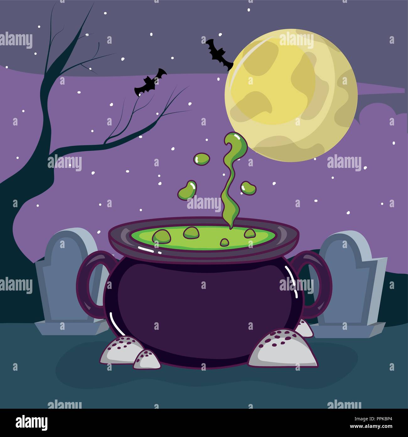 Halloween scary cartoons Stock Vector Image & Art - Alamy