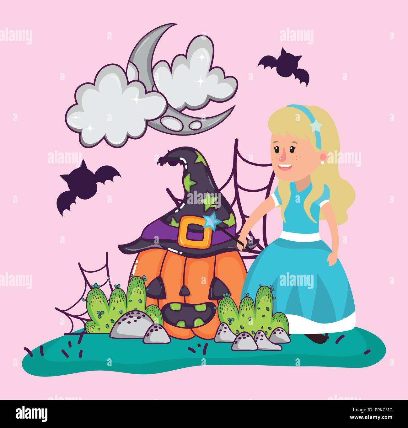 Halloween kids celebration cartoons Stock Vector Image & Art - Alamy