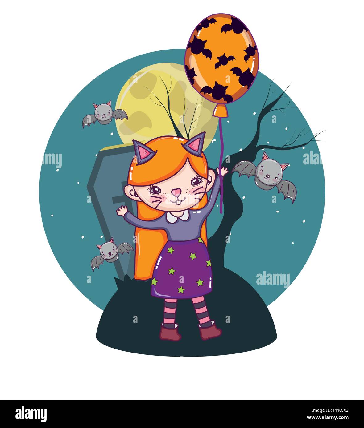 Halloween kids cartoons Stock Vector Image & Art - Alamy