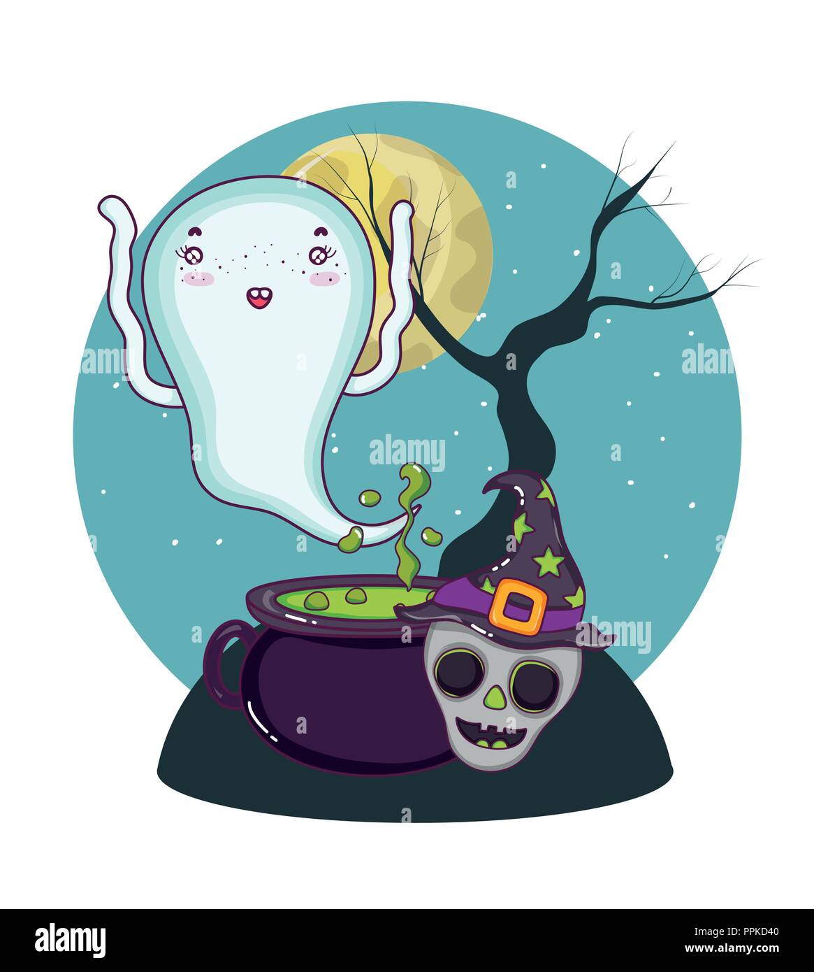 Halloween ghost cartoons Stock Vector Image & Art - Alamy