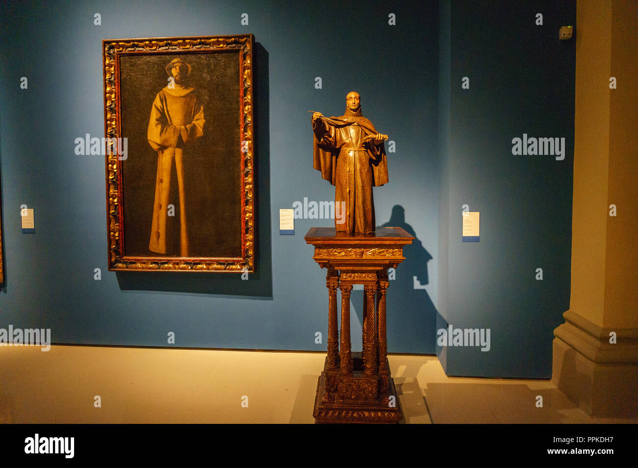 Interior of the Museu Nacional d'Art de Catalunya or National Art ...