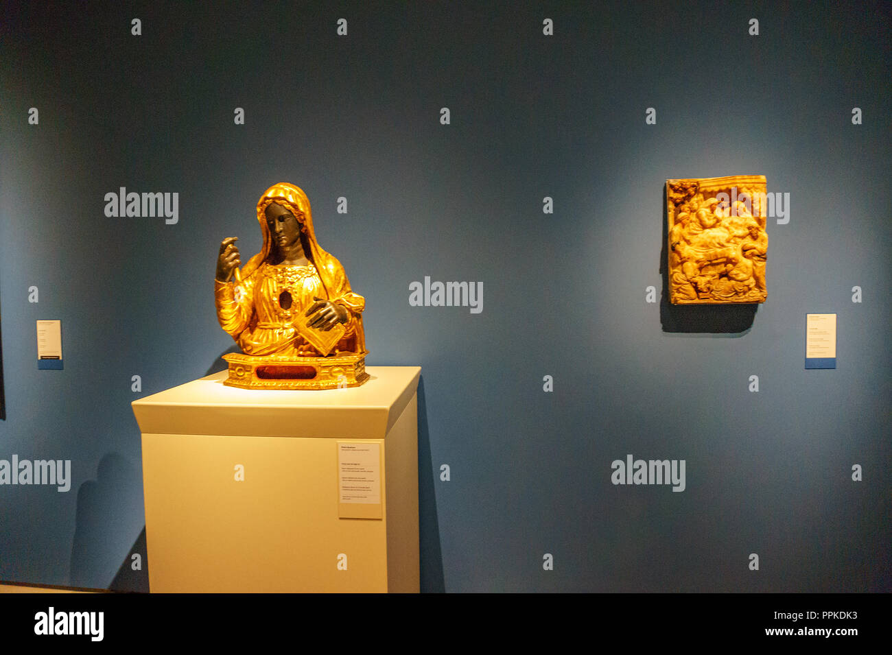 Interior of the Museu Nacional d'Art de Catalunya or National Art ...