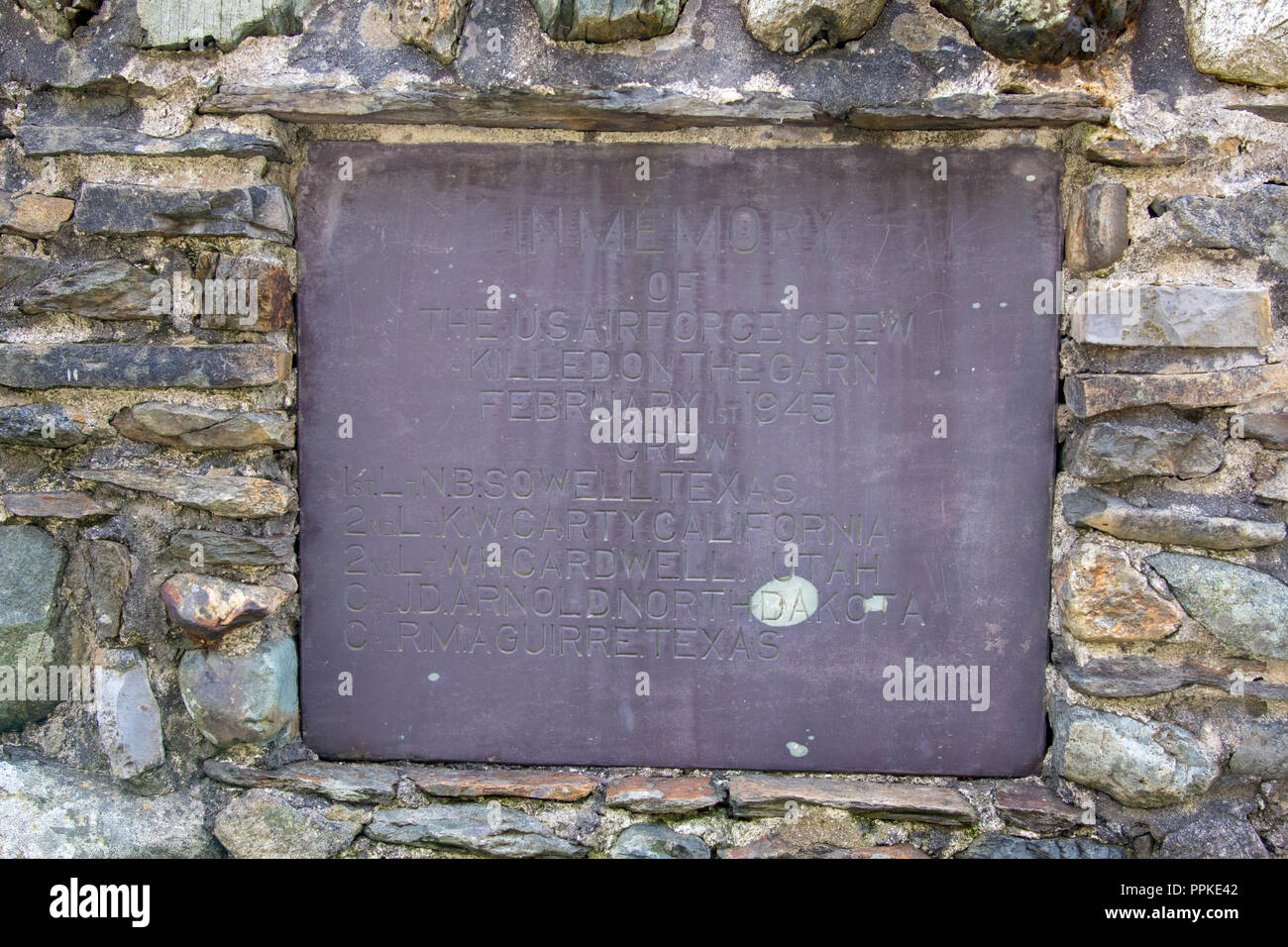 War memorial, Llanberis Pass Stock Photo - Alamy