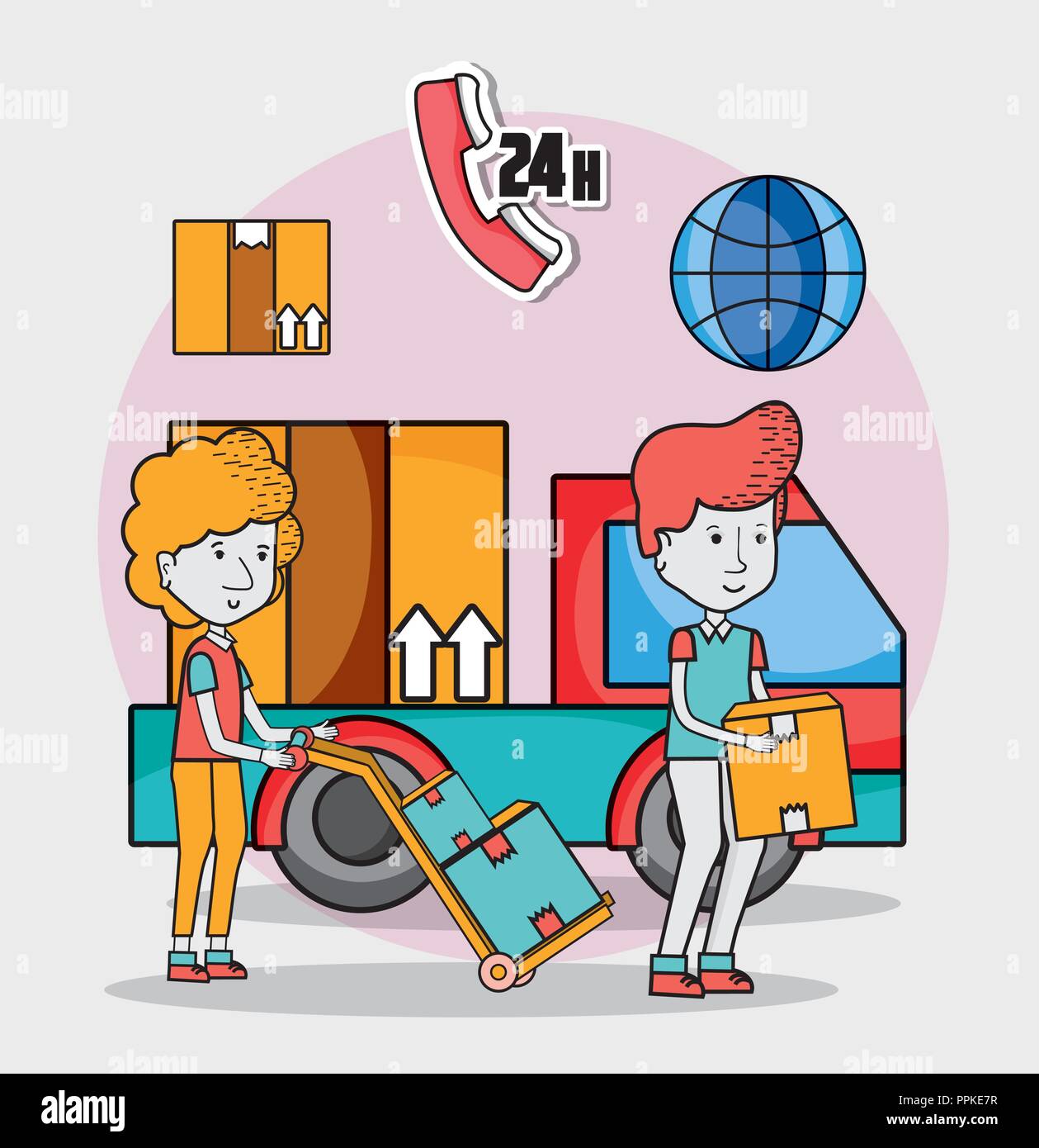 Courrier Stock Vector Images - Alamy