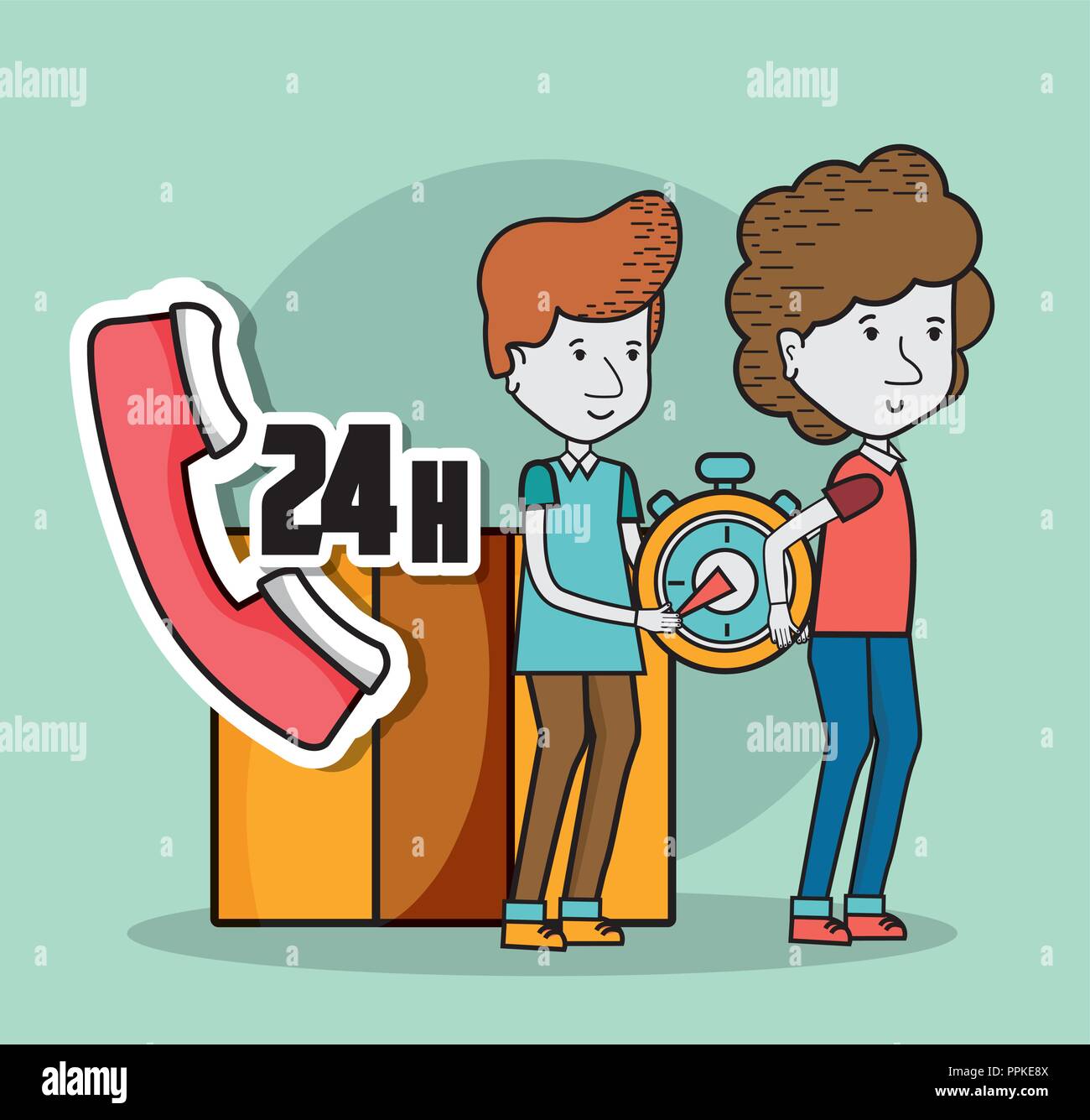 Delivery and courier cartoons Stock Vector Image & Art - Alamy