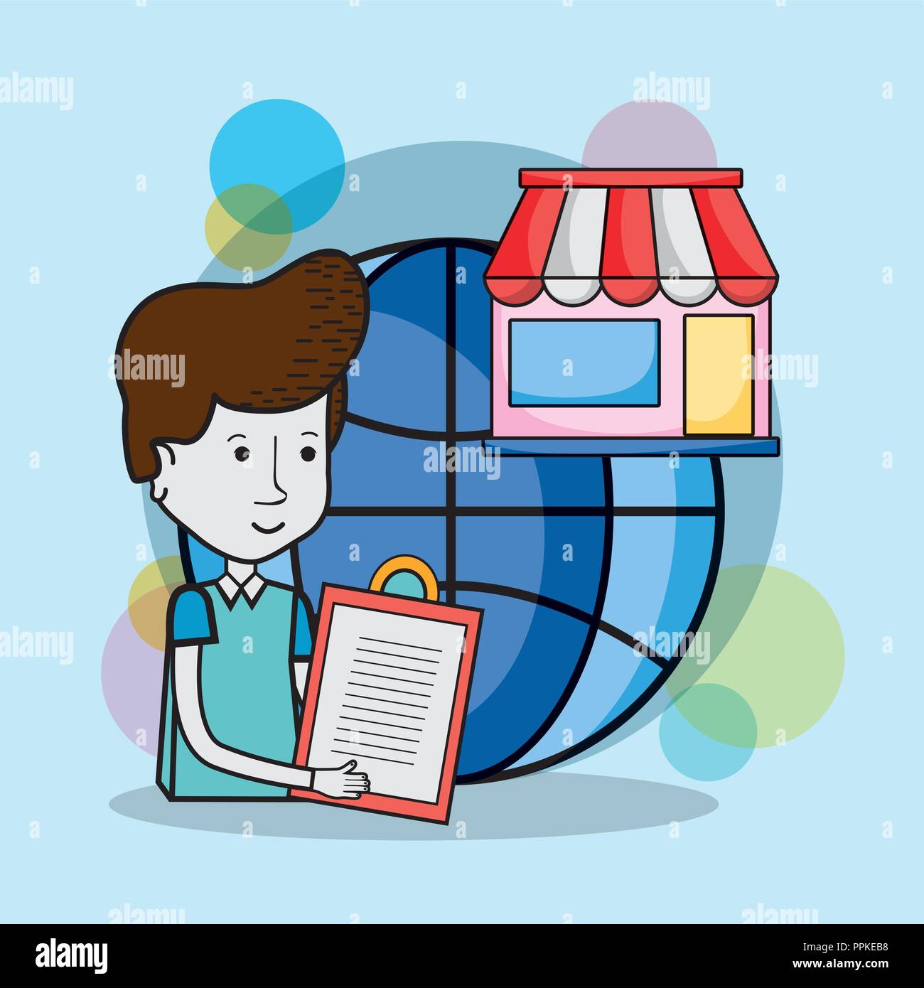 Delivery and courier cartoons Stock Vector Image & Art - Alamy