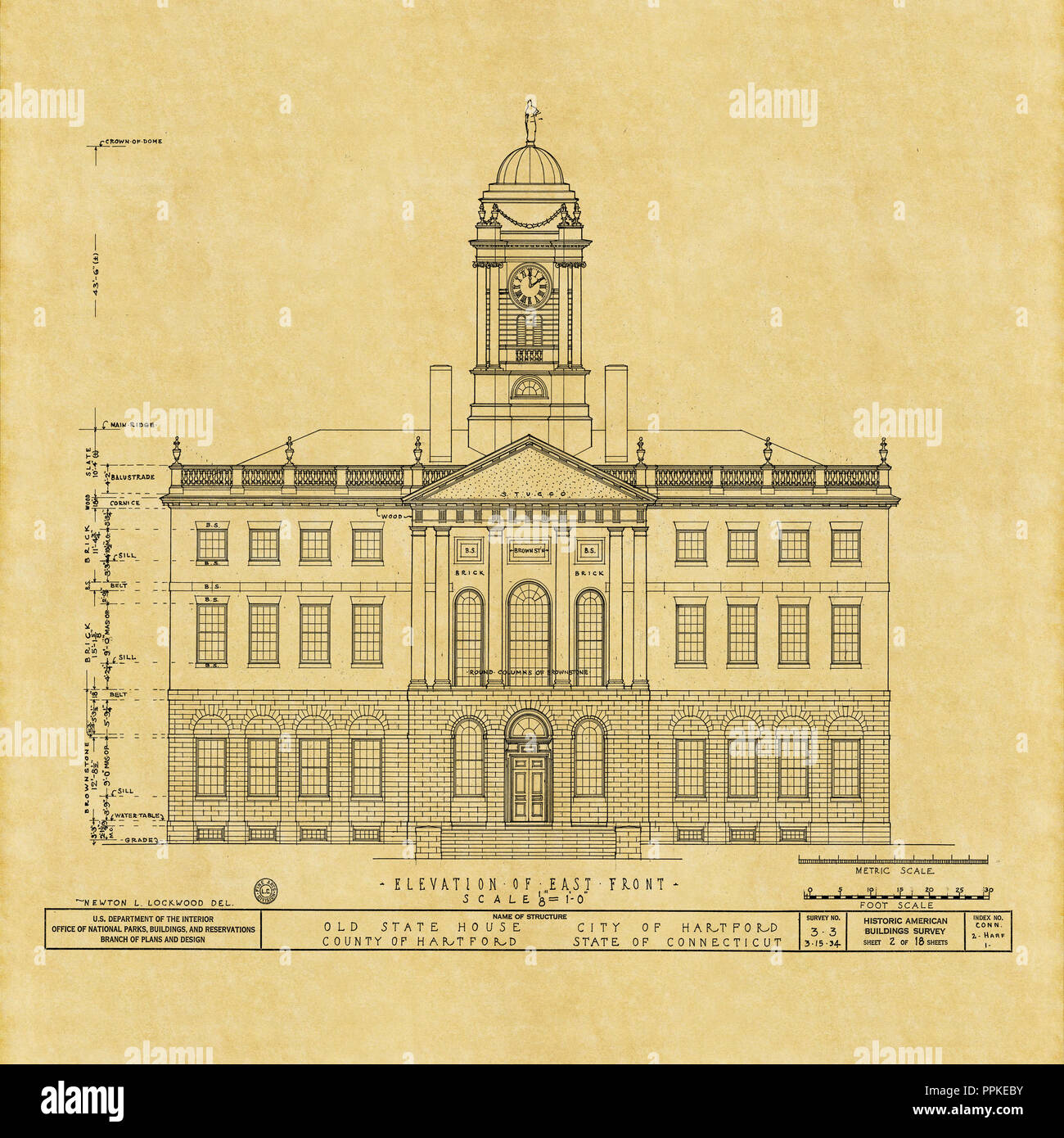 Old state house blueprint hi-res stock photography and images - Alamy