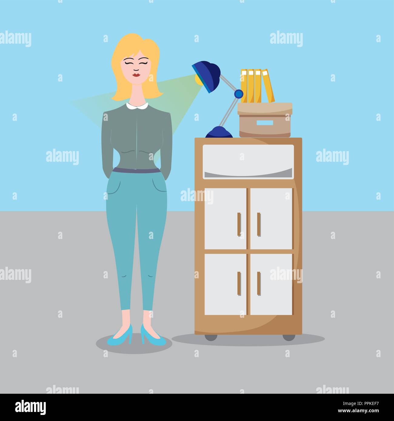 Meeting cabinet office Stock Vector Images - Alamy