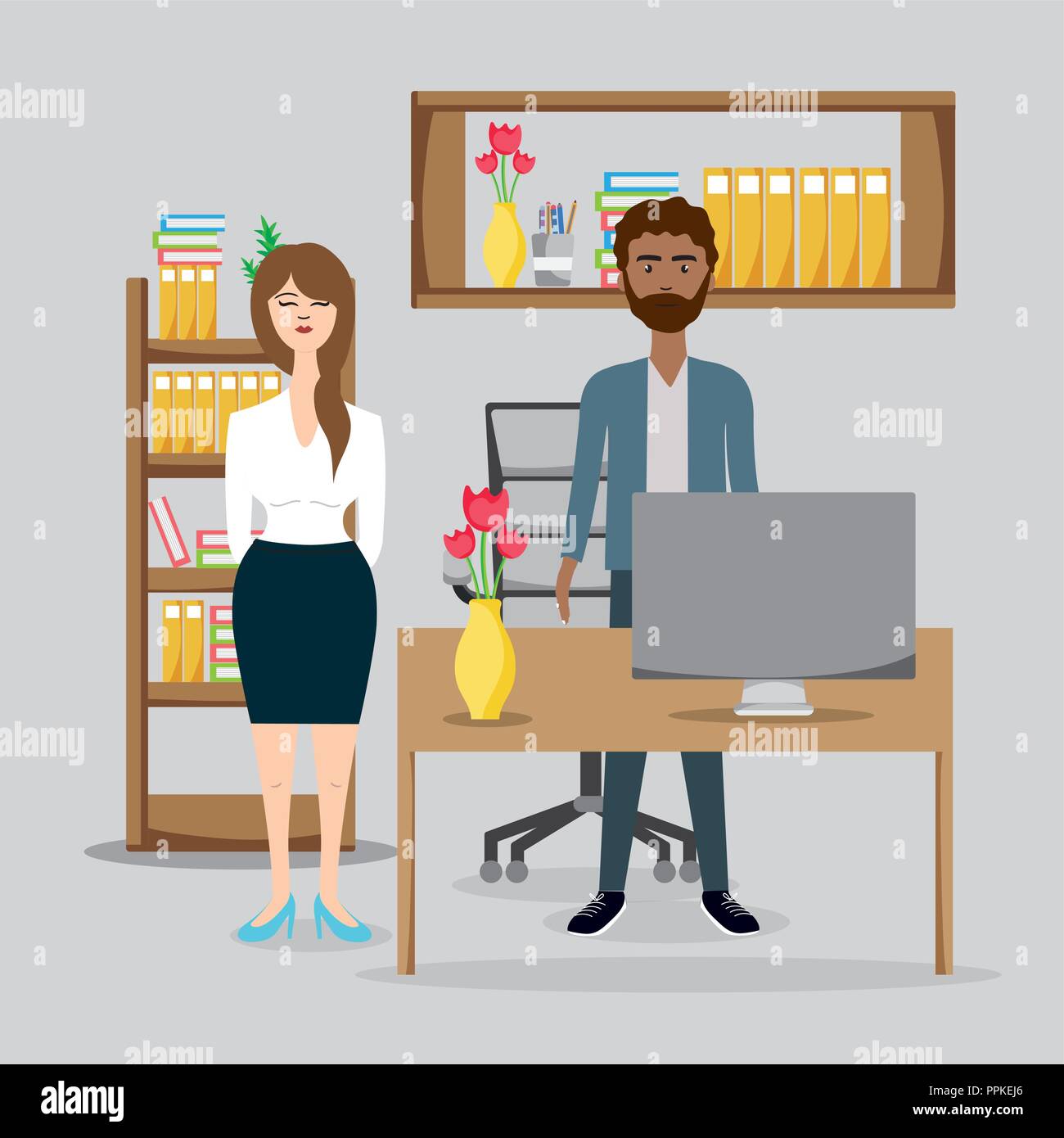 Business coworkers cartoons Stock Vector Image & Art - Alamy