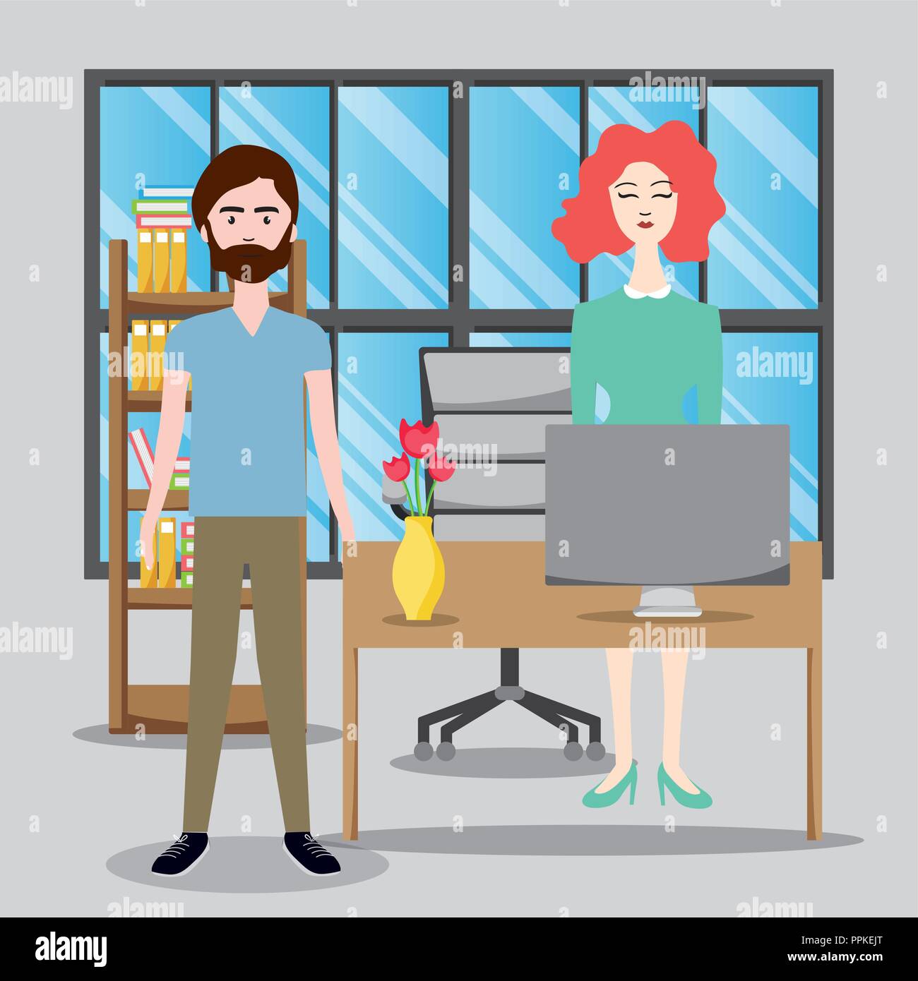 Business coworkers cartoons Stock Vector Image & Art - Alamy
