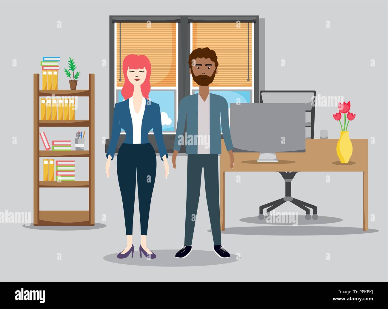 Business coworkers cartoons Stock Vector Image & Art - Alamy