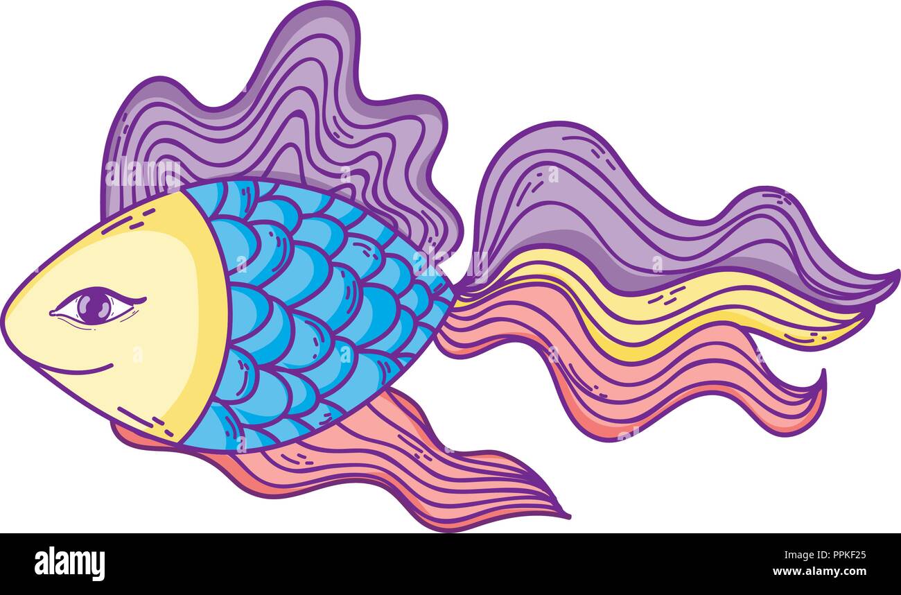 Fish cartoon isolated Stock Vector Image & Art - Alamy
