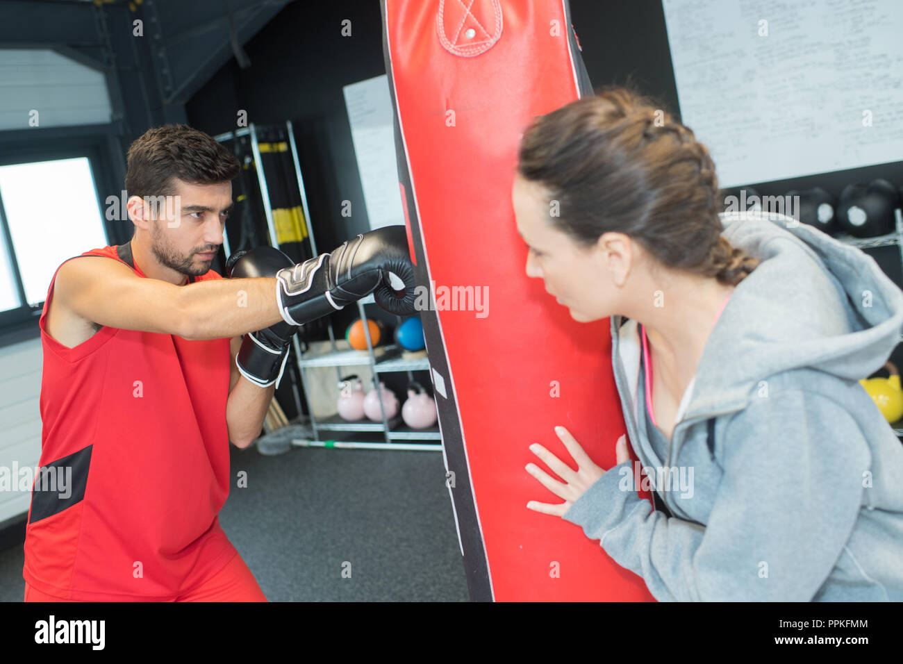 Two men fighting punching hi-res stock photography and images - Alamy