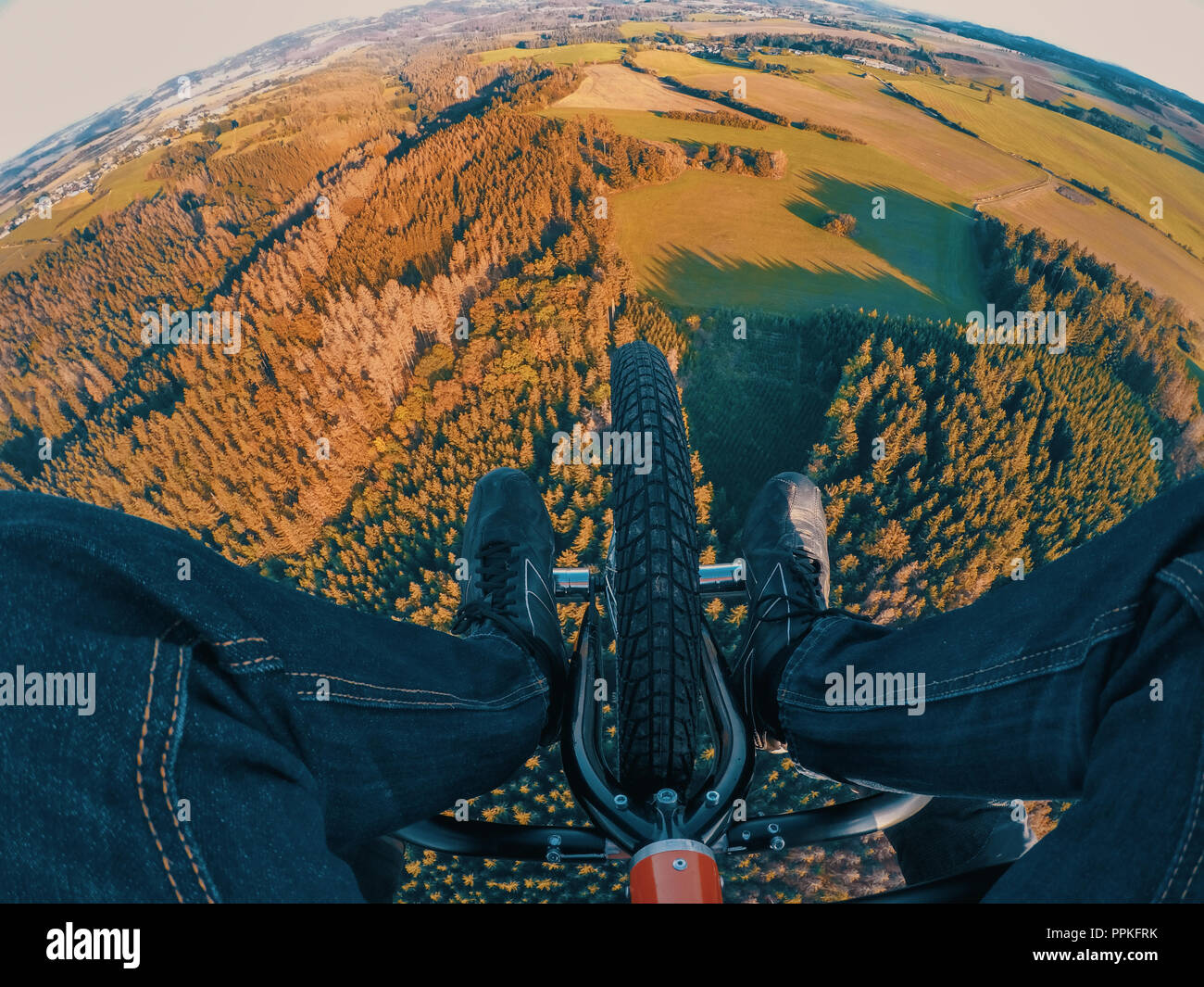 Point view paragliding flight high hi-res stock photography and images ...