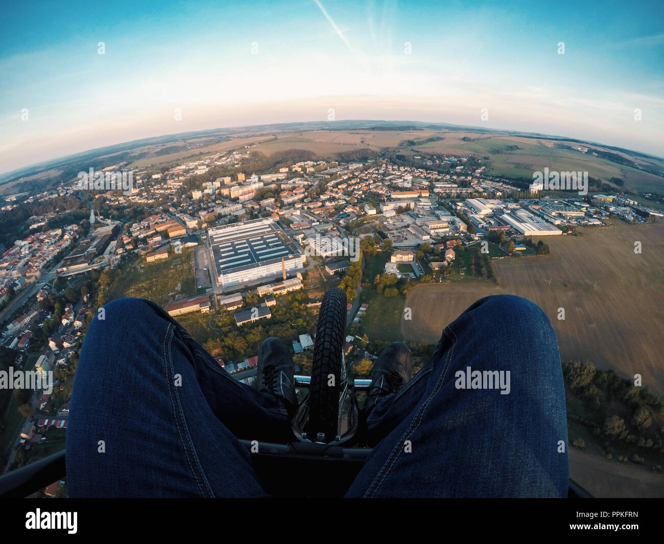 Point view paragliding flight high hi-res stock photography and images ...