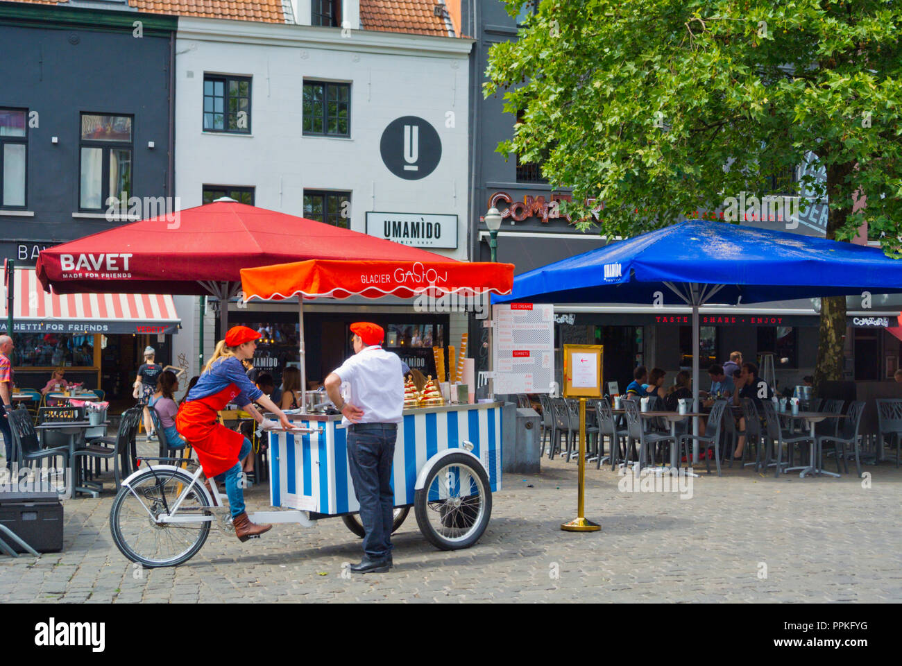 Place Sainte-Catherine, Brussels, Belgium Stock Photo - Alamy