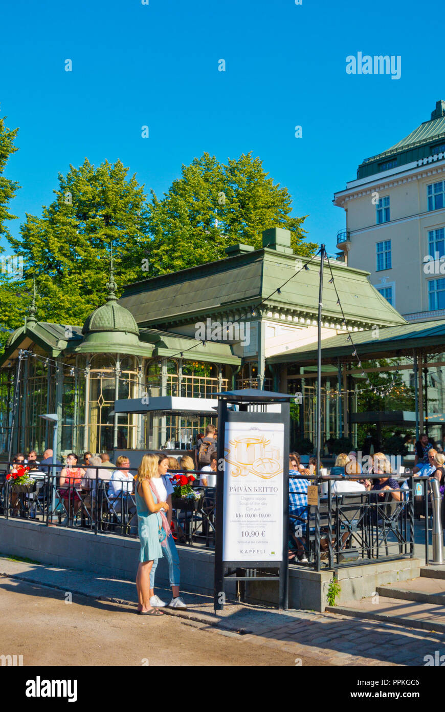 Ravintola Kappeli, Esplanadi, Esplanade, Helsinki, Finland Stock Photo ...