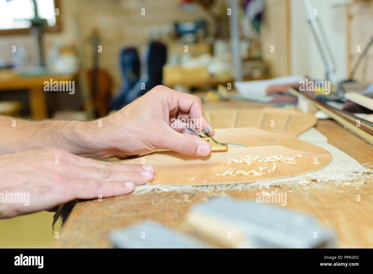 Making a musical instrument Stock Photo - Alamy