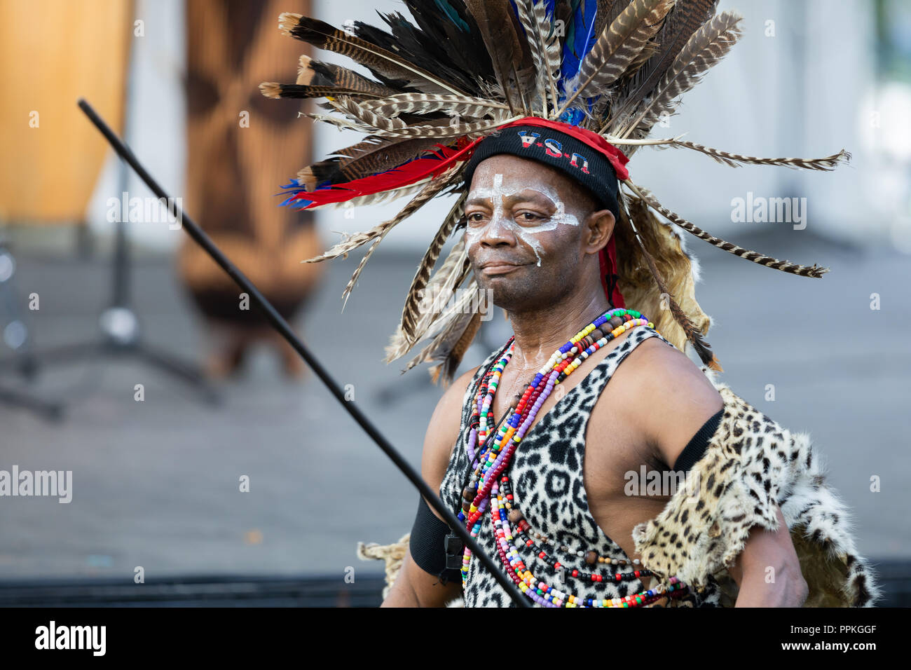 St. Louis, Missouri, USA - August 26, 2018: The Festival of Nations ...