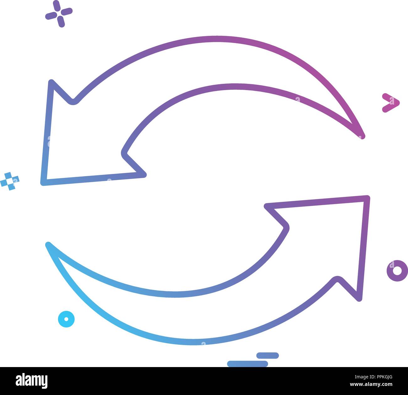 refresh reload arrow basic icon Stock Vector Image & Art - Alamy