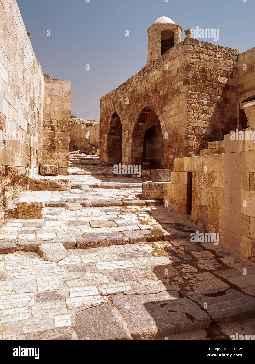 The Citadel of Aleppo — medieval fortified palace in the center of the ...