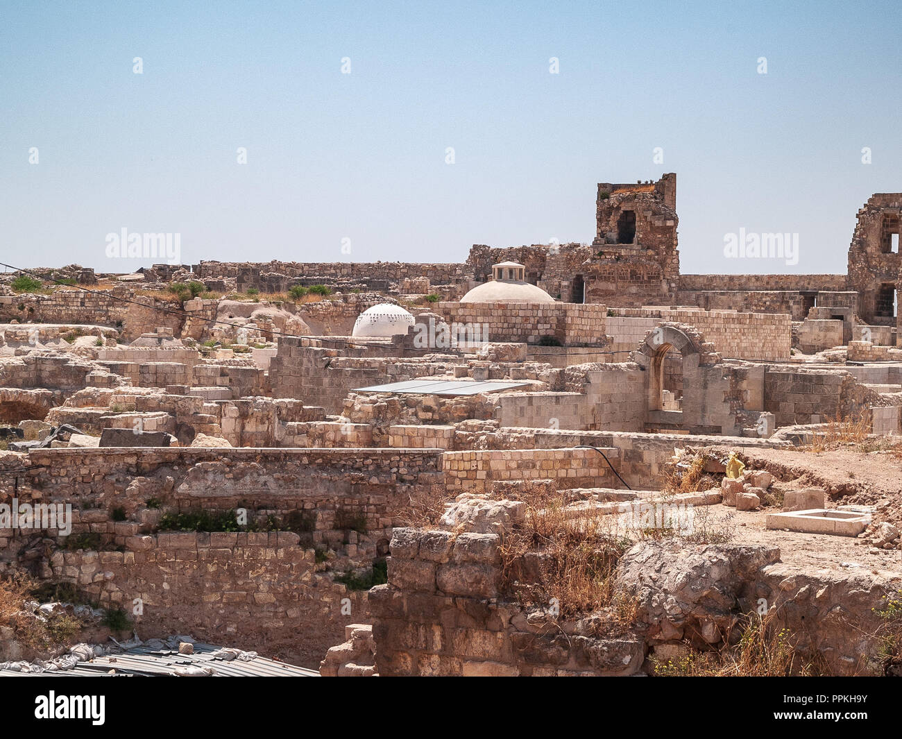 The Citadel of Aleppo — medieval fortified palace in the center of the ...