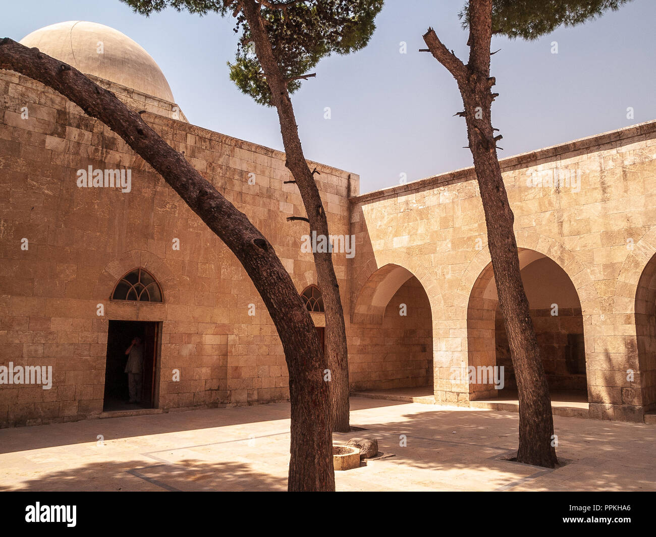 The Citadel of Aleppo — medieval fortified palace in the center of the ...