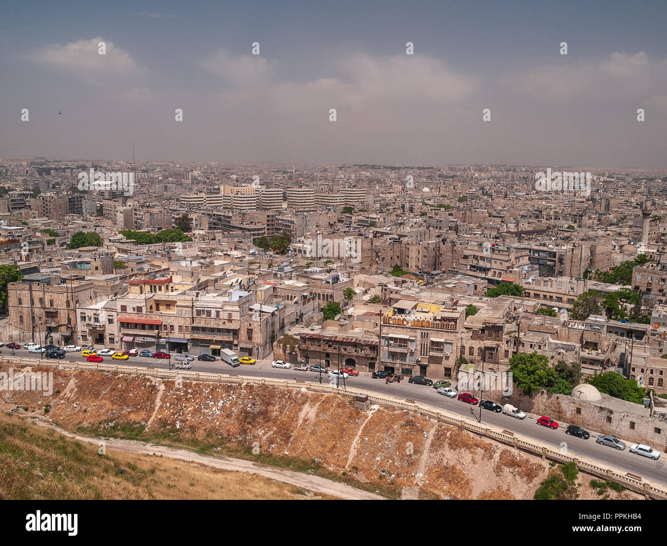 The Citadel of Aleppo — medieval fortified palace in the center of the ...