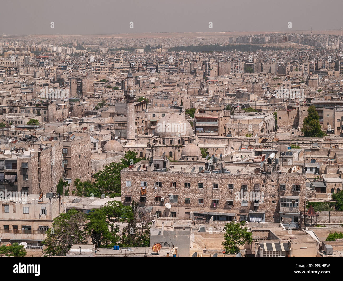 The Citadel of Aleppo — medieval fortified palace in the center of the ...