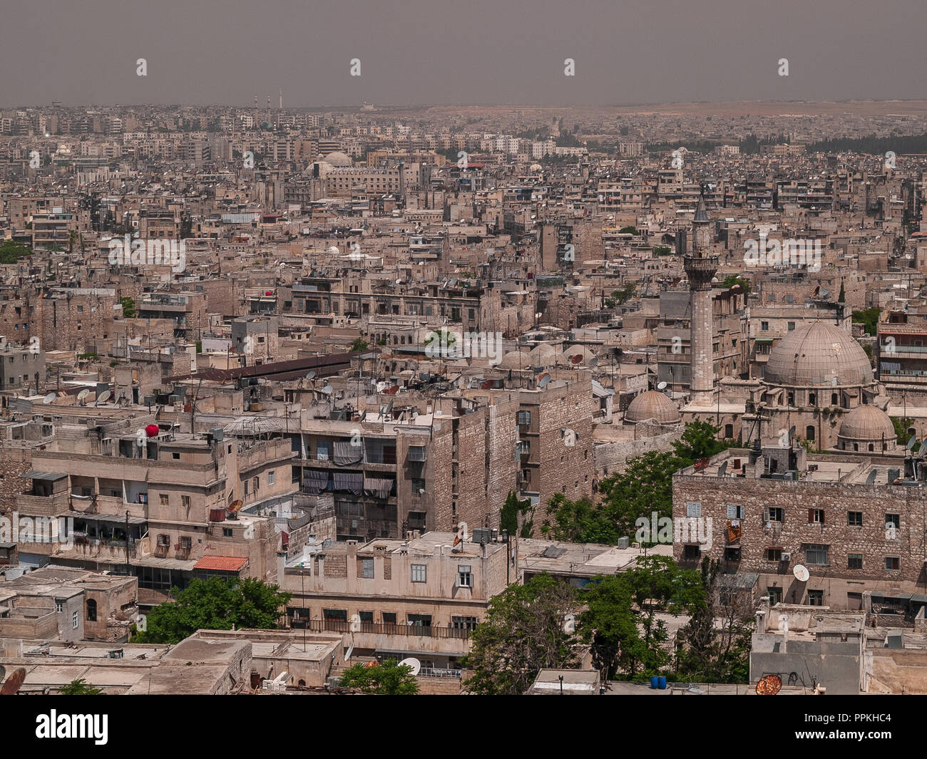 The Citadel of Aleppo — medieval fortified palace in the center of the ...