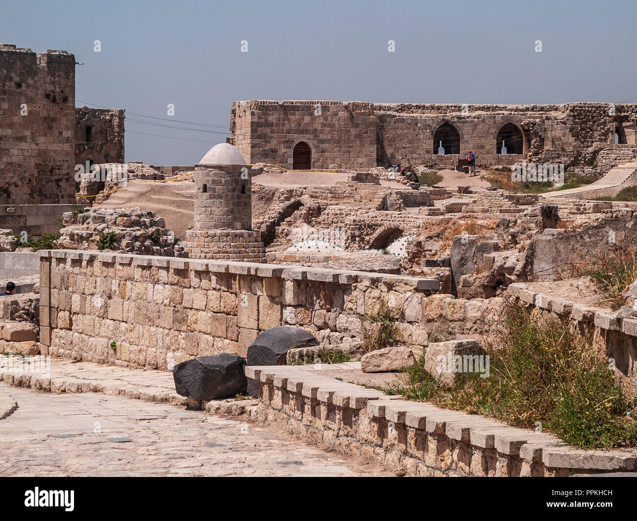 The Citadel of Aleppo — medieval fortified palace in the center of the ...