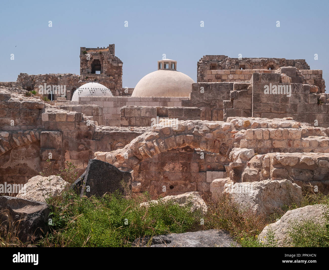 The Citadel of Aleppo — medieval fortified palace in the center of the ...
