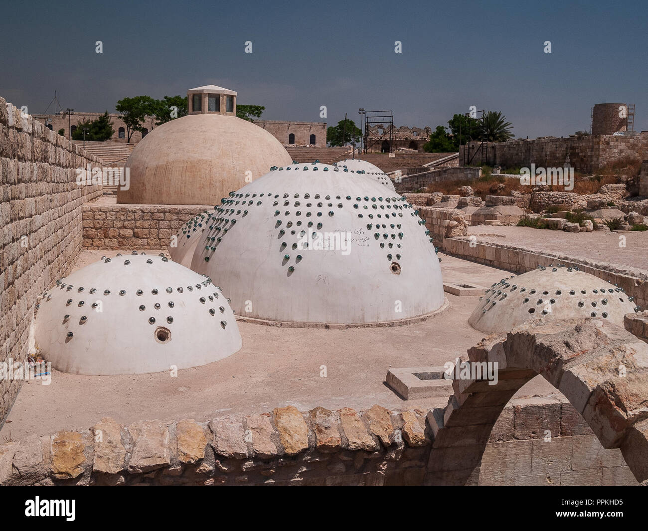 The Citadel of Aleppo — medieval fortified palace in the center of the ...