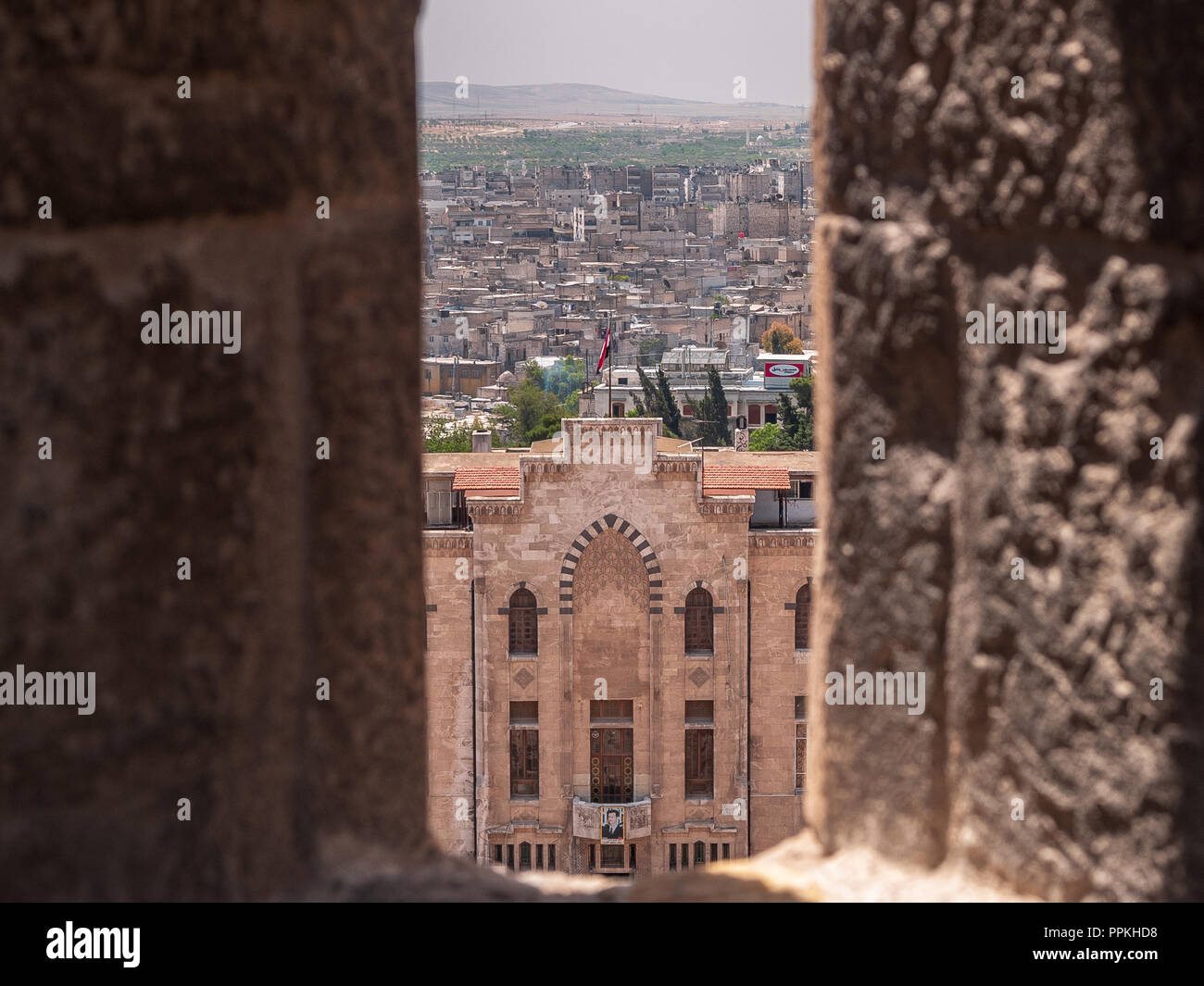 The Citadel of Aleppo — medieval fortified palace in the center of the ...