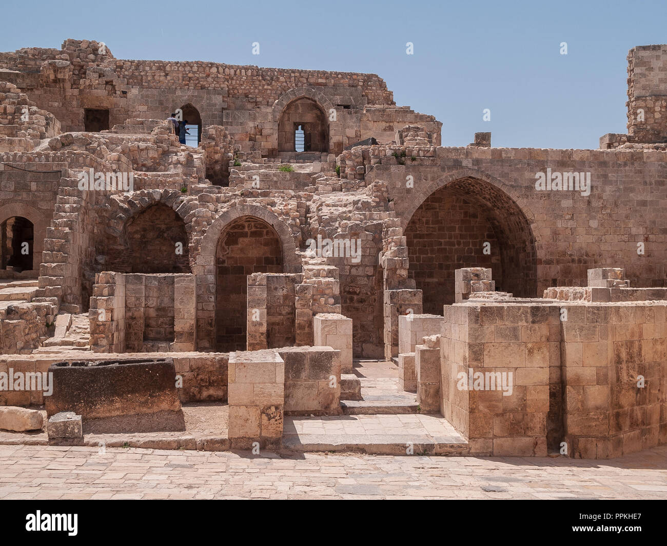 The Citadel of Aleppo — medieval fortified palace in the center of the ...